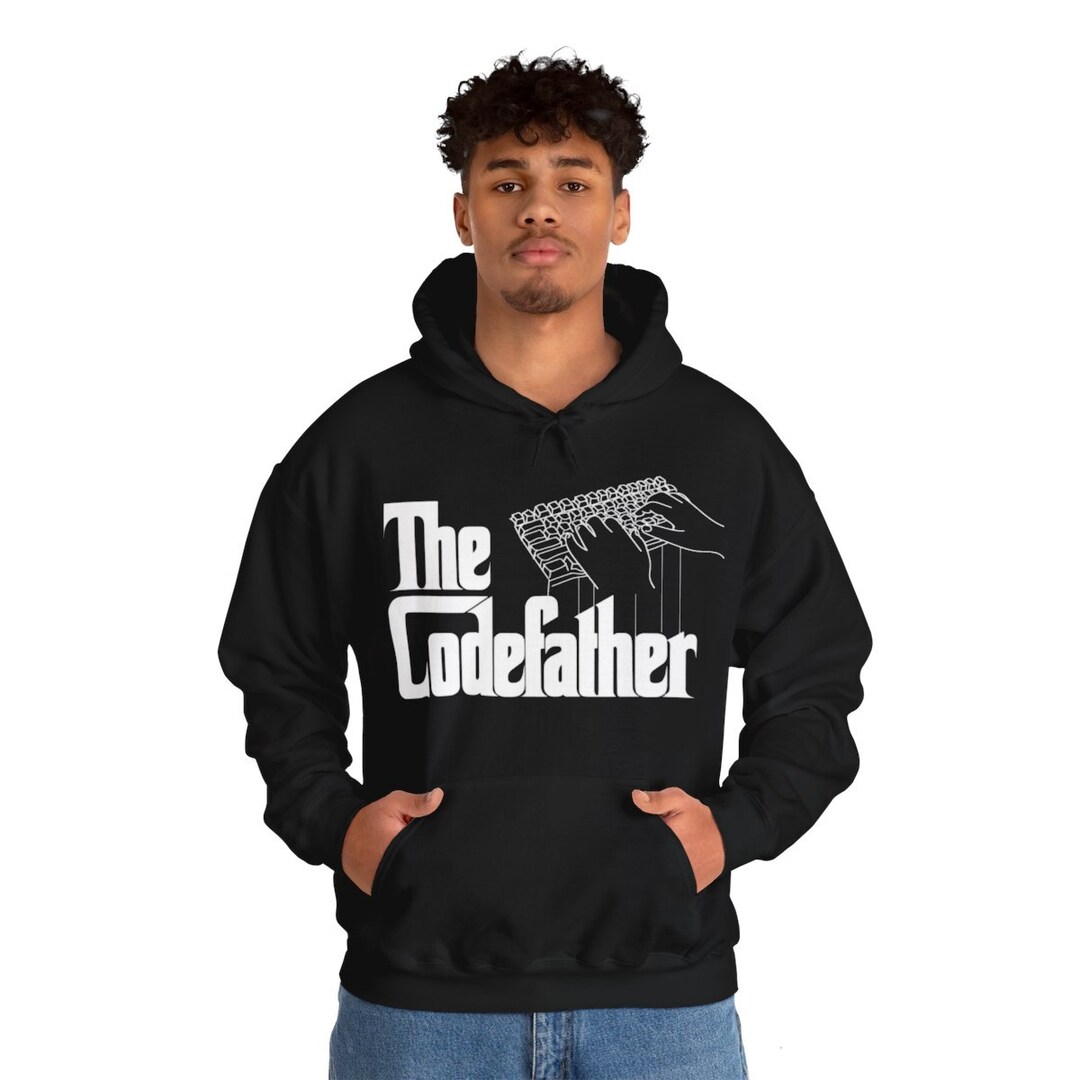 The Codefather Hoodie, Funny Hoodies for Programmers Inspired by the Godfather Movie Logo, Funny ...