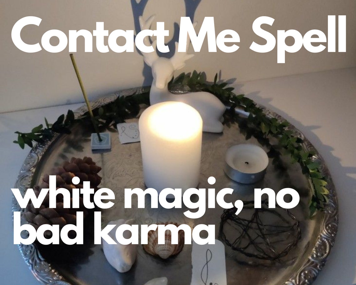 Contact Me Spell & Psychic Reading: White Magic Casting - Etsy