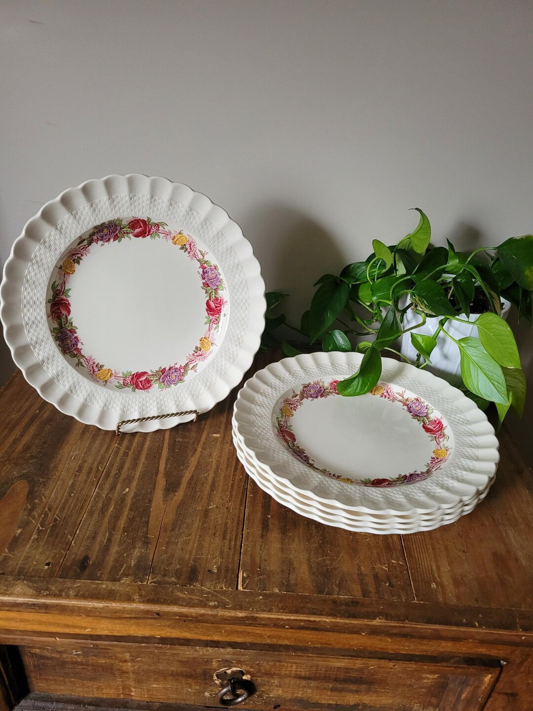 Copeland Spode England Rose Briar Dinner Plate | Replacement 10" Rose ...