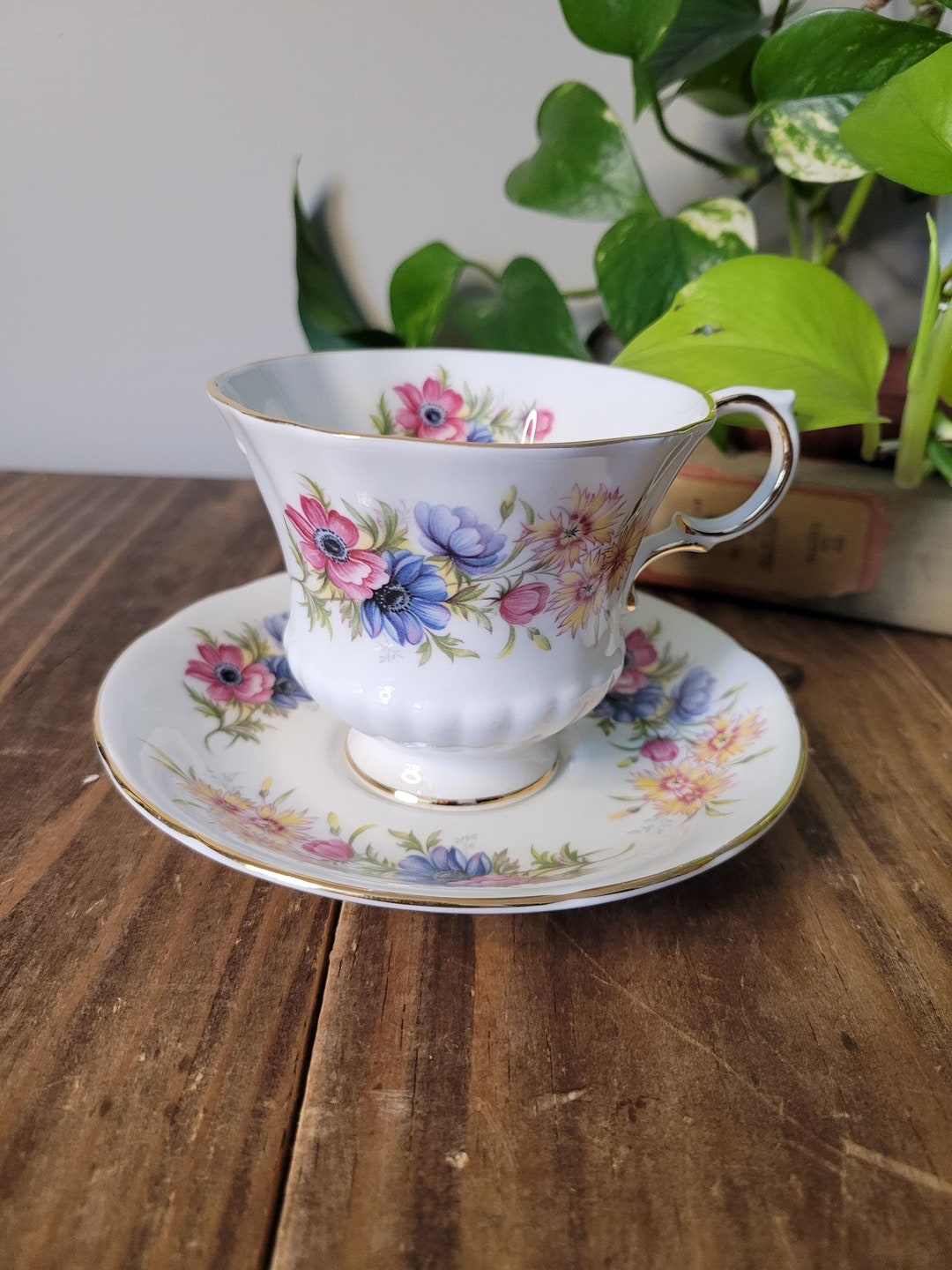 Paragon Flower Festival Teacup and Saucer Set | Beautiful Floral ...