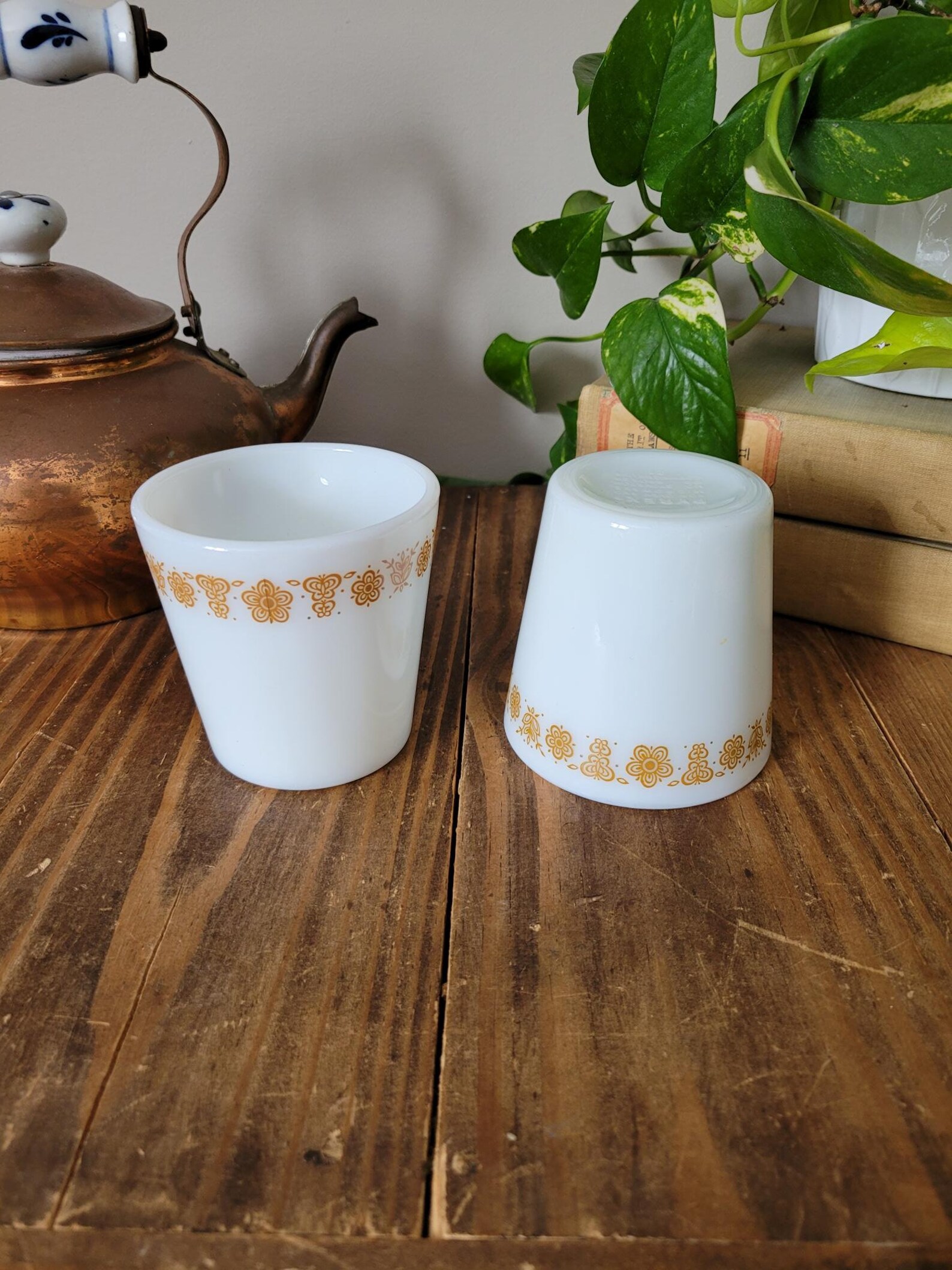 Vintage Pyrex Butterfly Mugs - 1970s Kitchen Set of 2 - Etsy