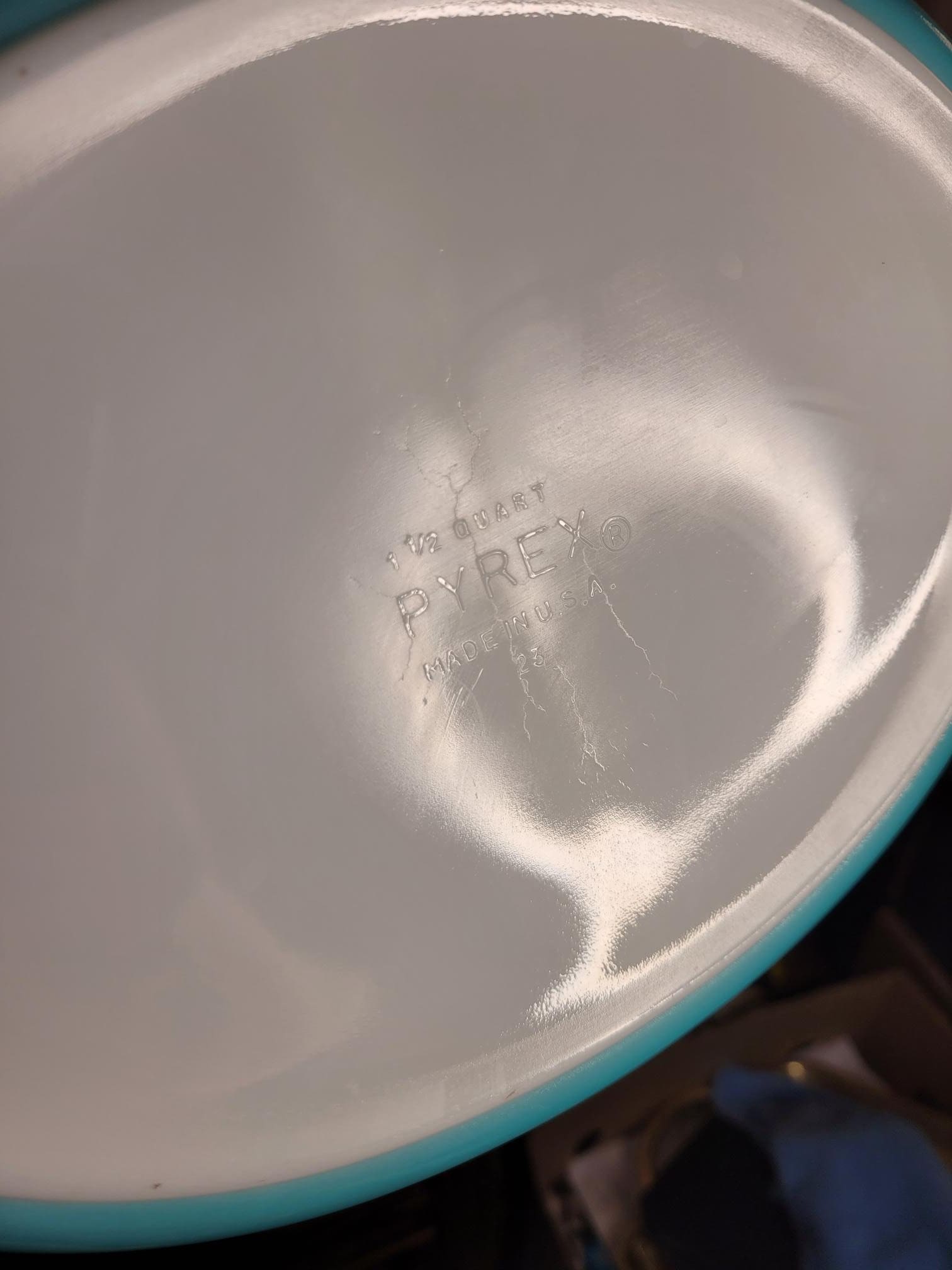 Vintage Pyrex Turquoise Snowflake Divided Casserole Dish With Lid Mid ...