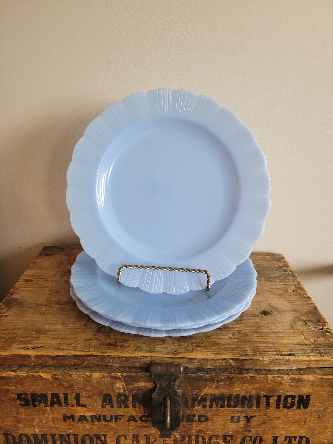 PYREX Delphite Blue Dinner Plates | Rare Collectible Pyrex Blue ...