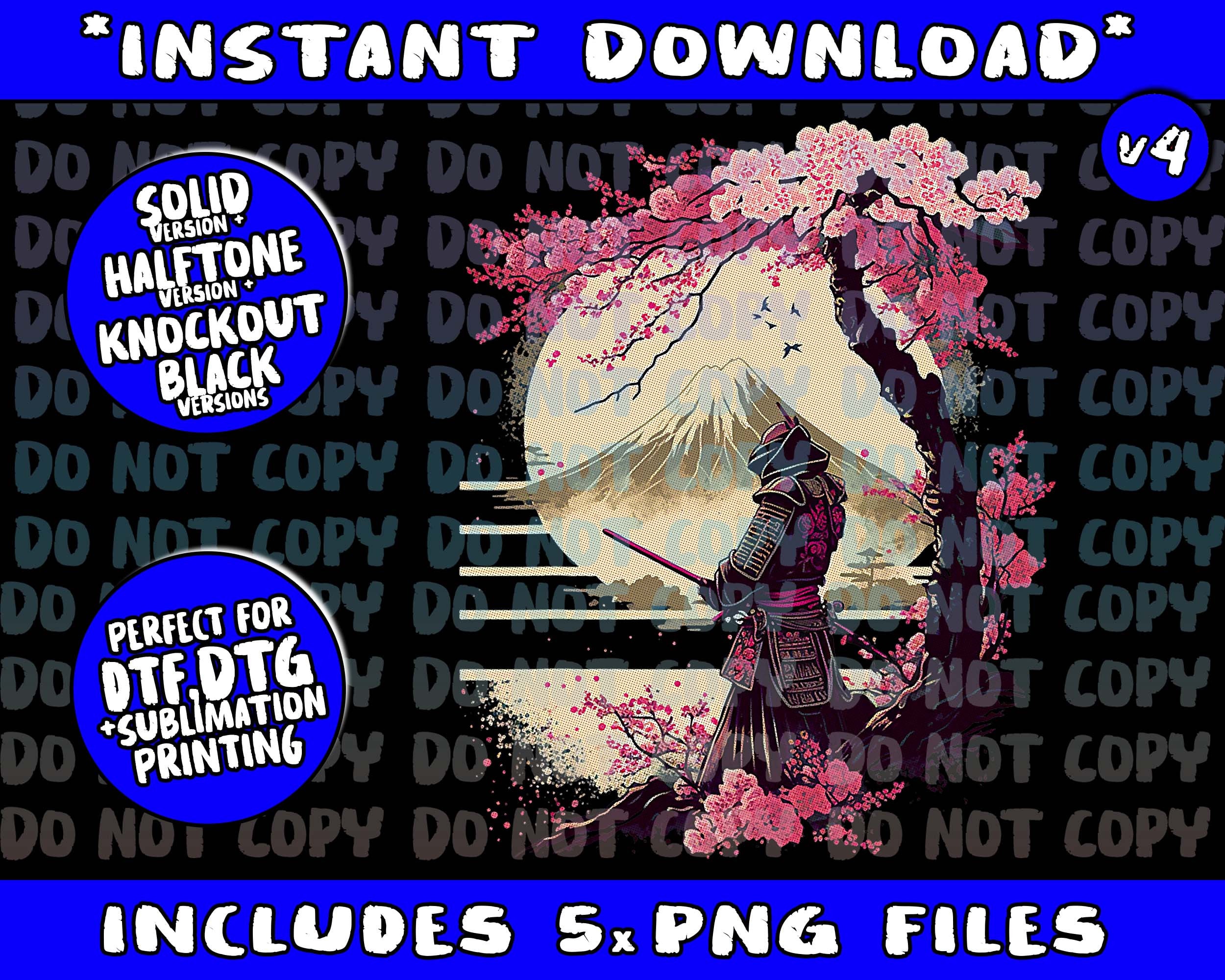 Aesthetic Vintage Samurai Japanese Art Samurai Retro Cherry - Etsy