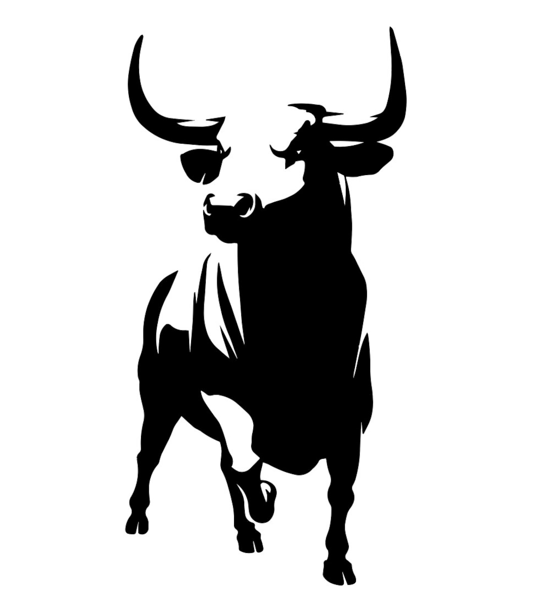Bull Silhouette SVG PNG JPG Digital Download - Etsy