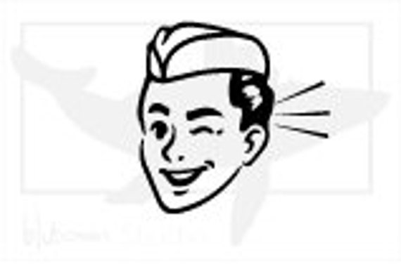 Retro Wink Boy SVG PNG JPG Digital Download - Etsy