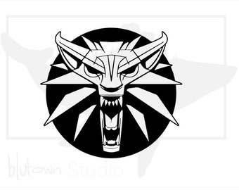 The Witcher School of the Wolf Logo, SVG PNG JPG Digital Download - Etsy