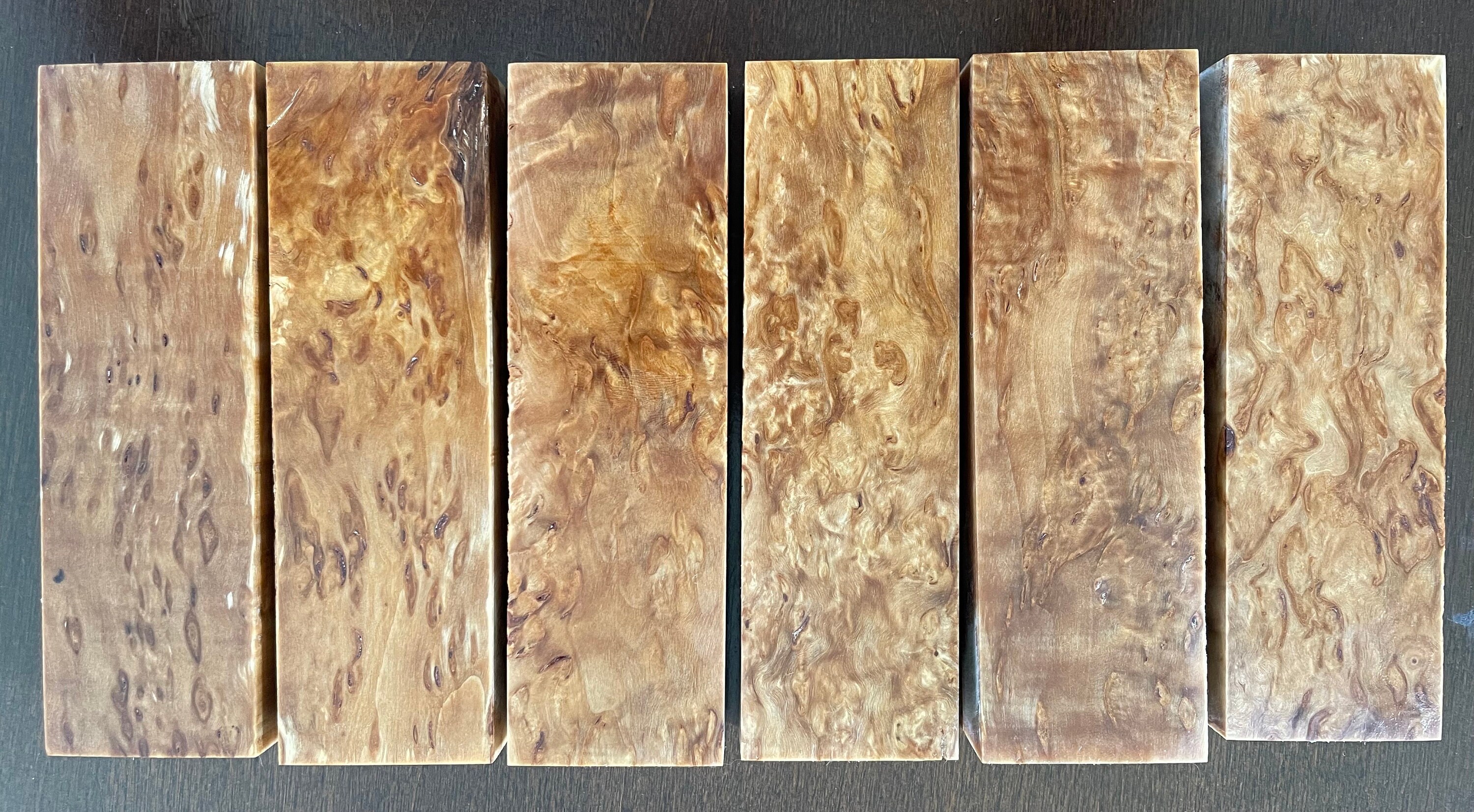 Stabilized Curly Birch Scales. Set of 5 Pieces. - Etsy