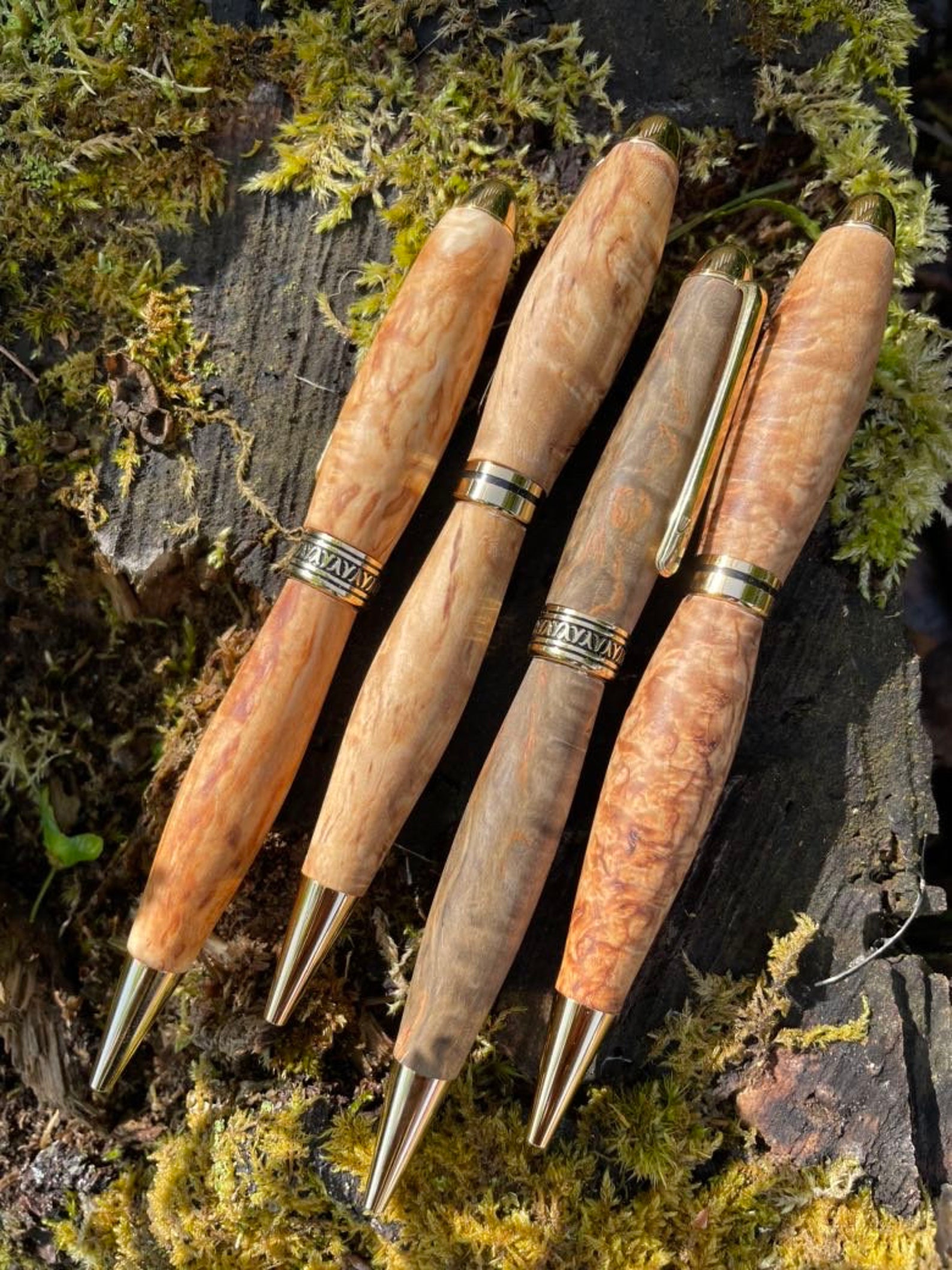 Karelian Birch Pen Blocks. Set of 5 Pieces. 30x30x130mm - Etsy