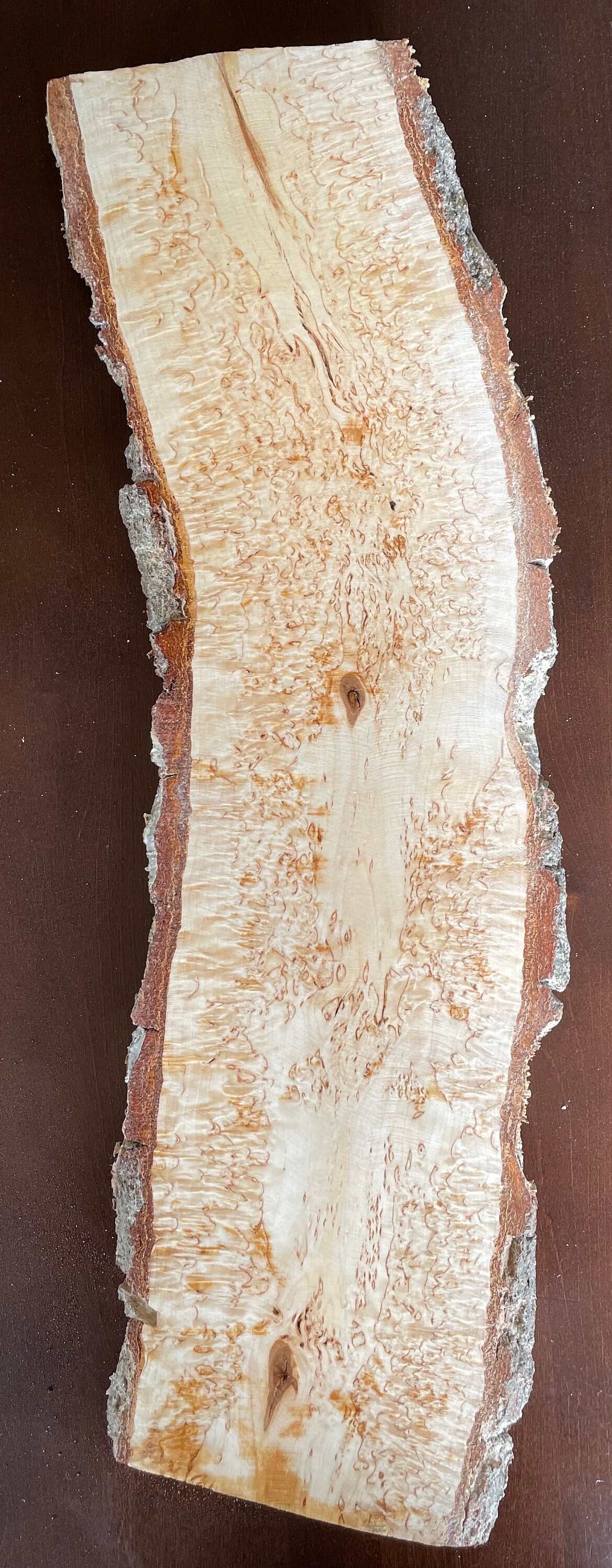 Karelian Masur Birch Live Edge Board. Exotic Hardwood Lumber. Rare ...