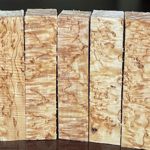 Karelian Birch Pen Blocks. Set of 5 Pieces. 30x30x130mm - Etsy