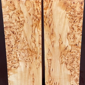 Masur Birch Burl Wood Blocks. Set of 2. Kiln Dried Rare Hardwood for ...