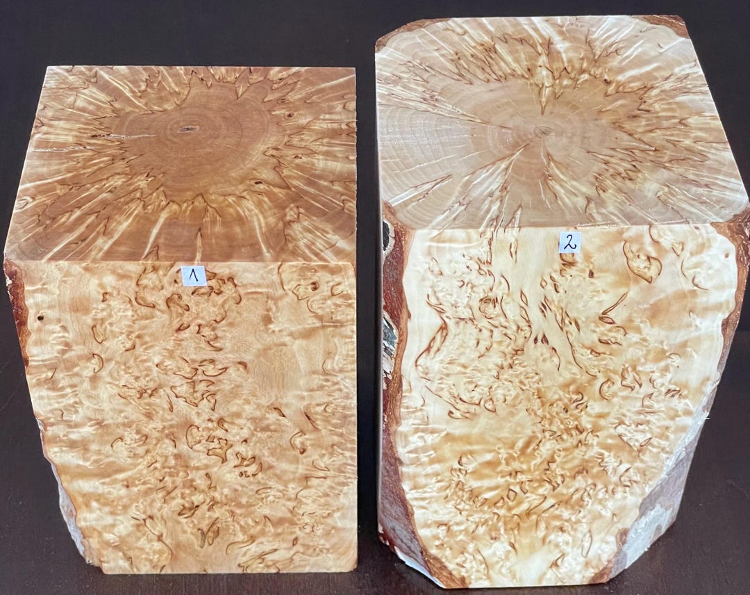 Karelian Birch Blocks for Making Wooden Cups, Kuksa or Pepper Mills ...