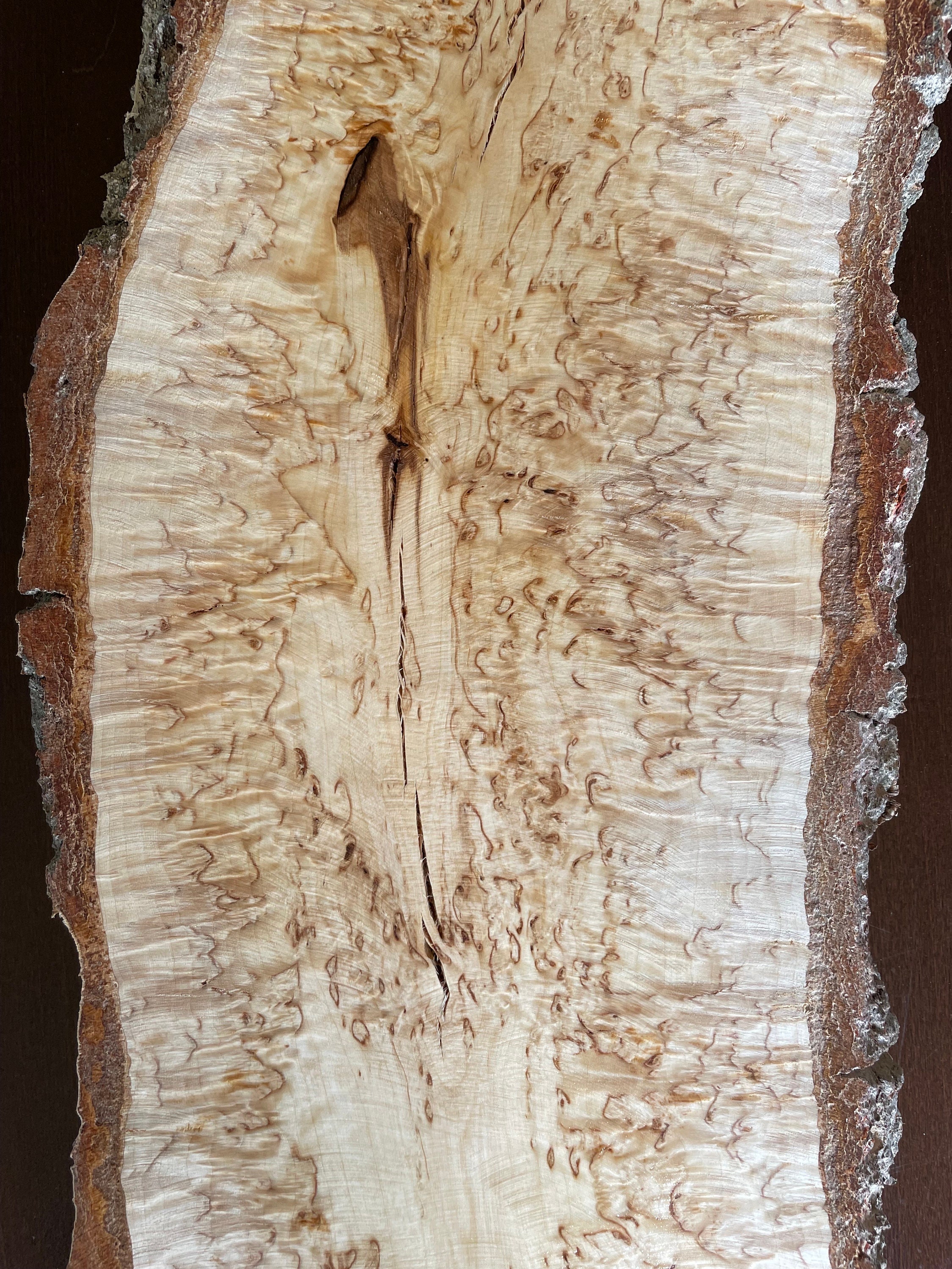 Karelian Masur Birch Live Edge Board. Exotic Hardwood Lumber. Rare ...