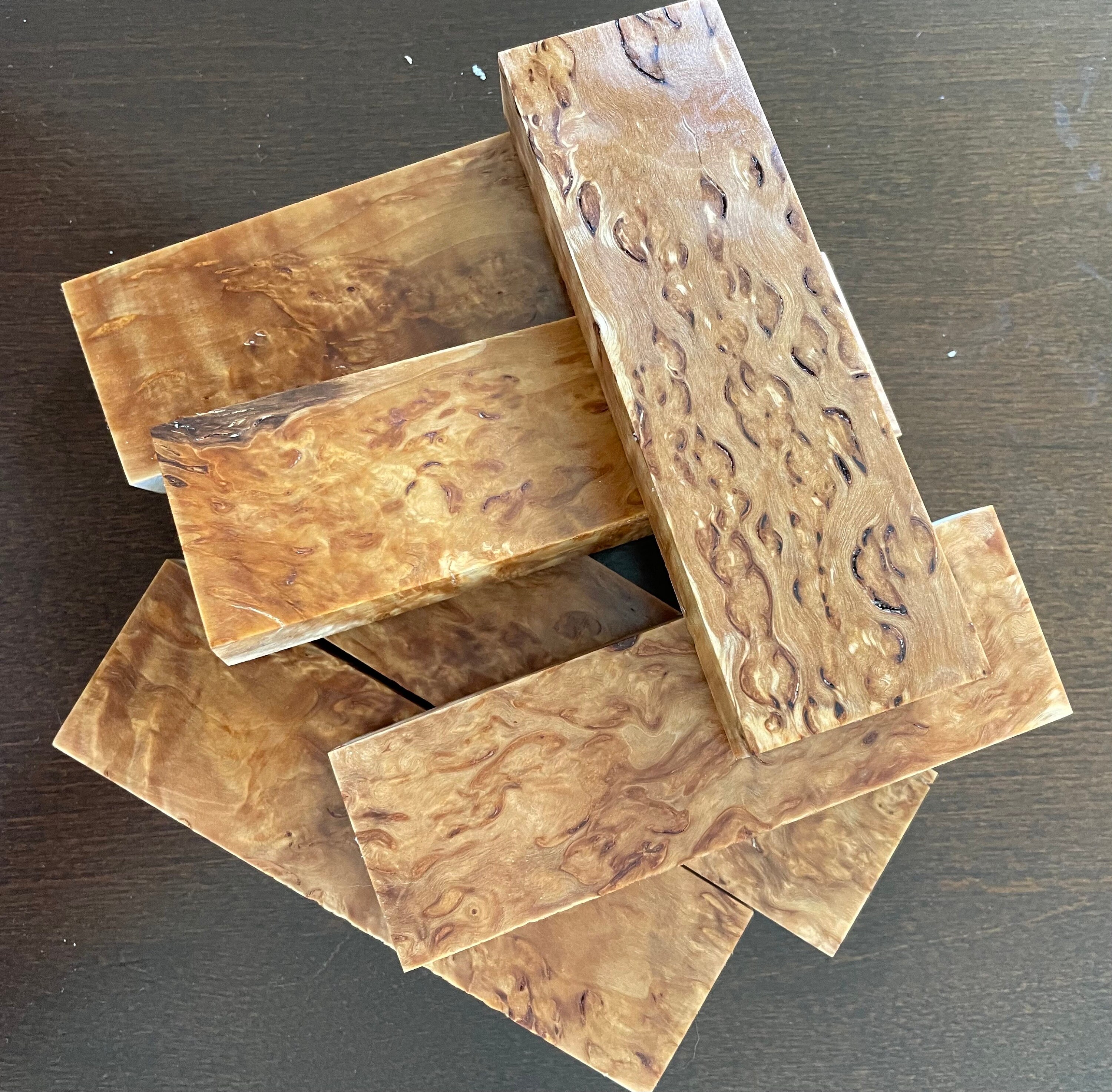 Stabilized Curly Birch Scales. Set of 5 Pieces. - Etsy