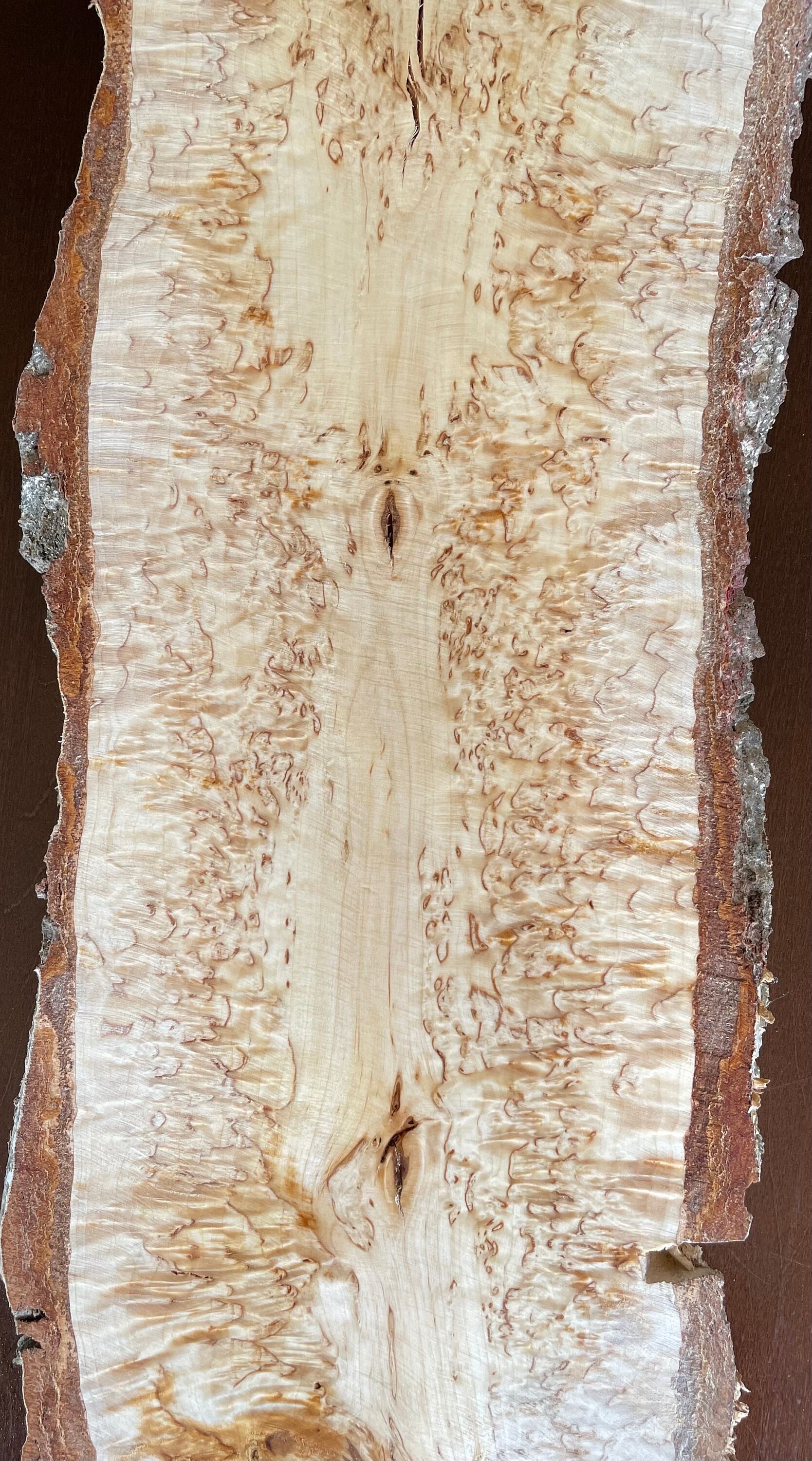 Karelian Masur Birch Live Edge Board. Exotic Hardwood Lumber. Rare ...