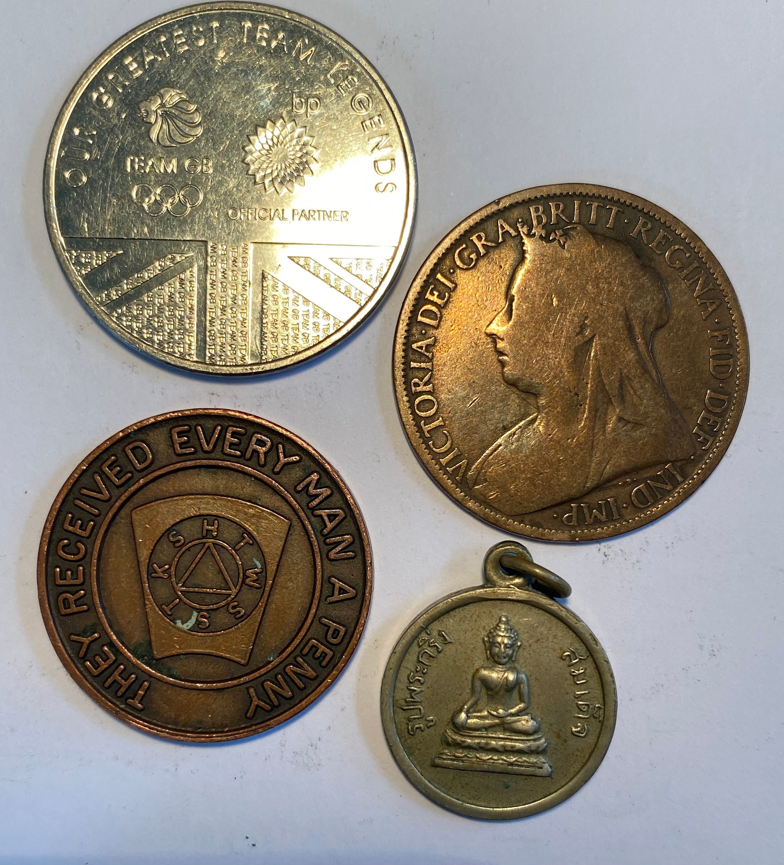 10 COIN Mix old World Classic Token / Commemorative Coin / Medallion ...