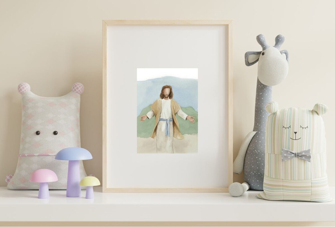 Jesus Christ, Come Follow Me, LDS Art, Christian Art, Watercolor Print ...