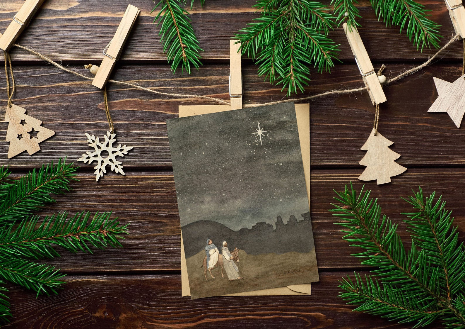 Christmas Painting Nativity Painting, Christman Art, Mary and Joseph ...