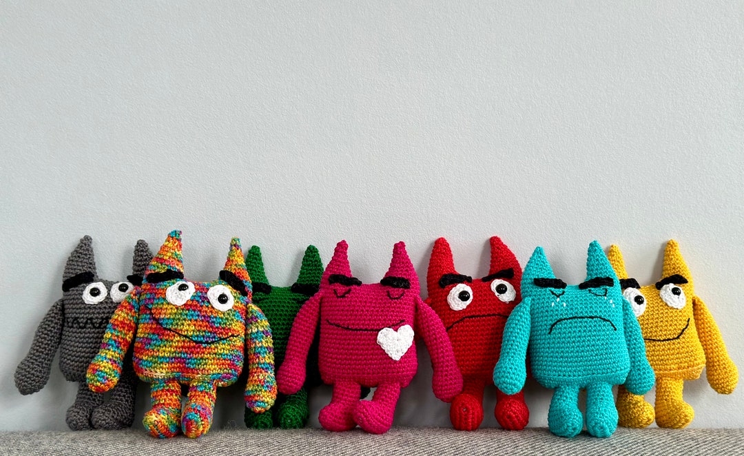 Cuddly Toy Picture Book 'the Color Monster' - Etsy