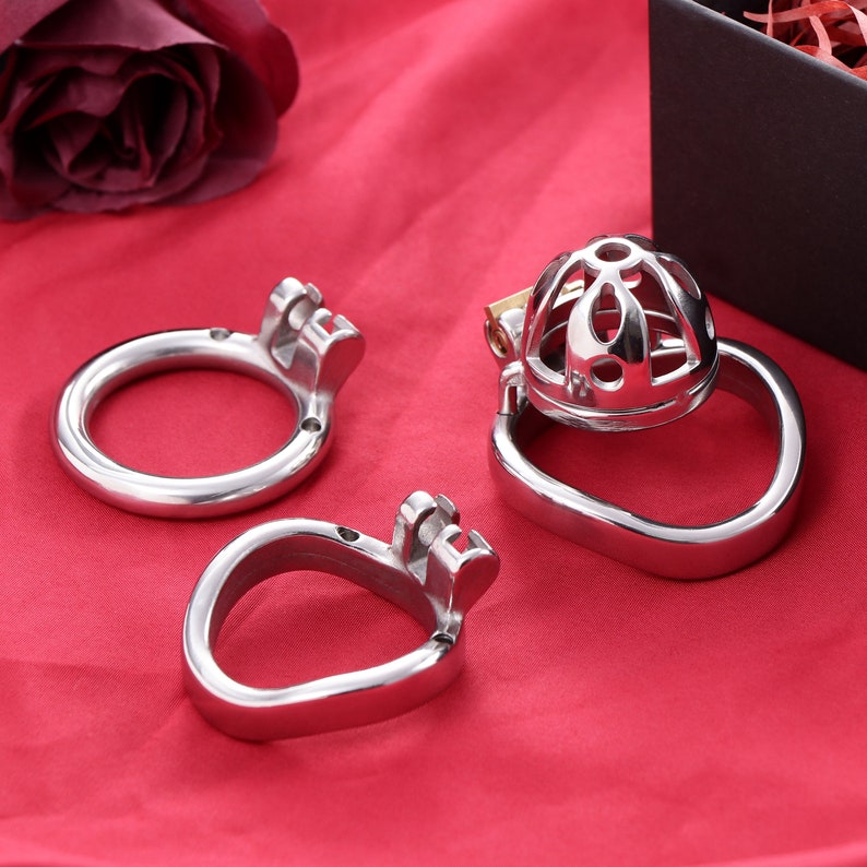 Shes Tiny Male Micro Chastity Device Sissy Chastity Cage Ultra Small Metal Cock Device Mature