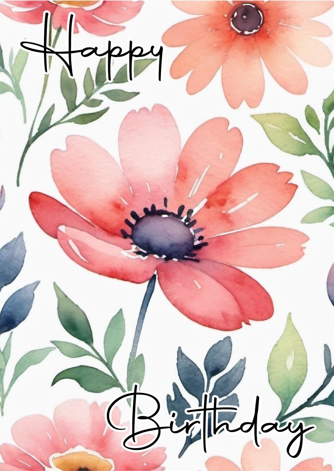 Happy Birthday Postcards - Etsy