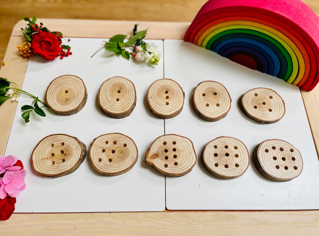 Number 1-10 Log Slices - Etsy