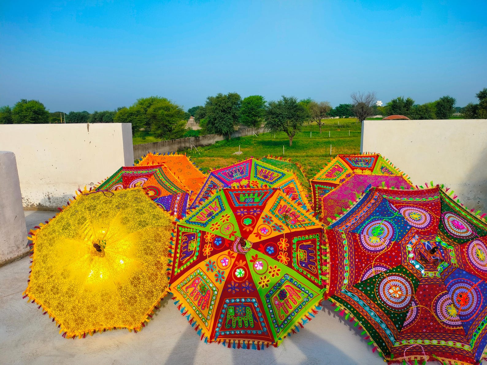 Wholesale Lot Indian Wedding Umbrella for Decorations Traditional ...
