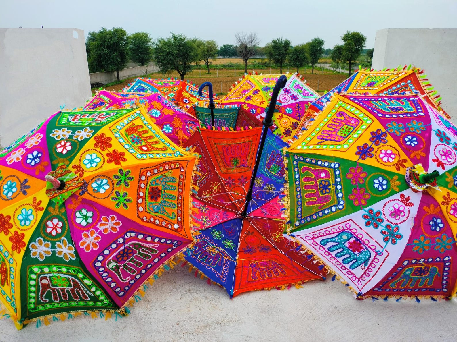 Wholesale Lot Indian Wedding Umbrella for Decorations Traditional ...