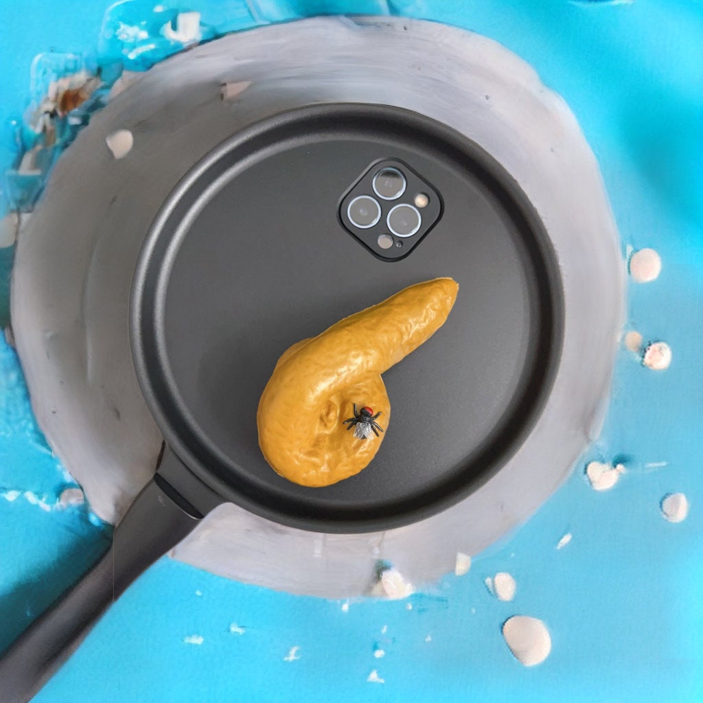 Funny Ideas, Spoof, Pan Poop Phone Cases Phone Case Funny for iPhone 15 ...