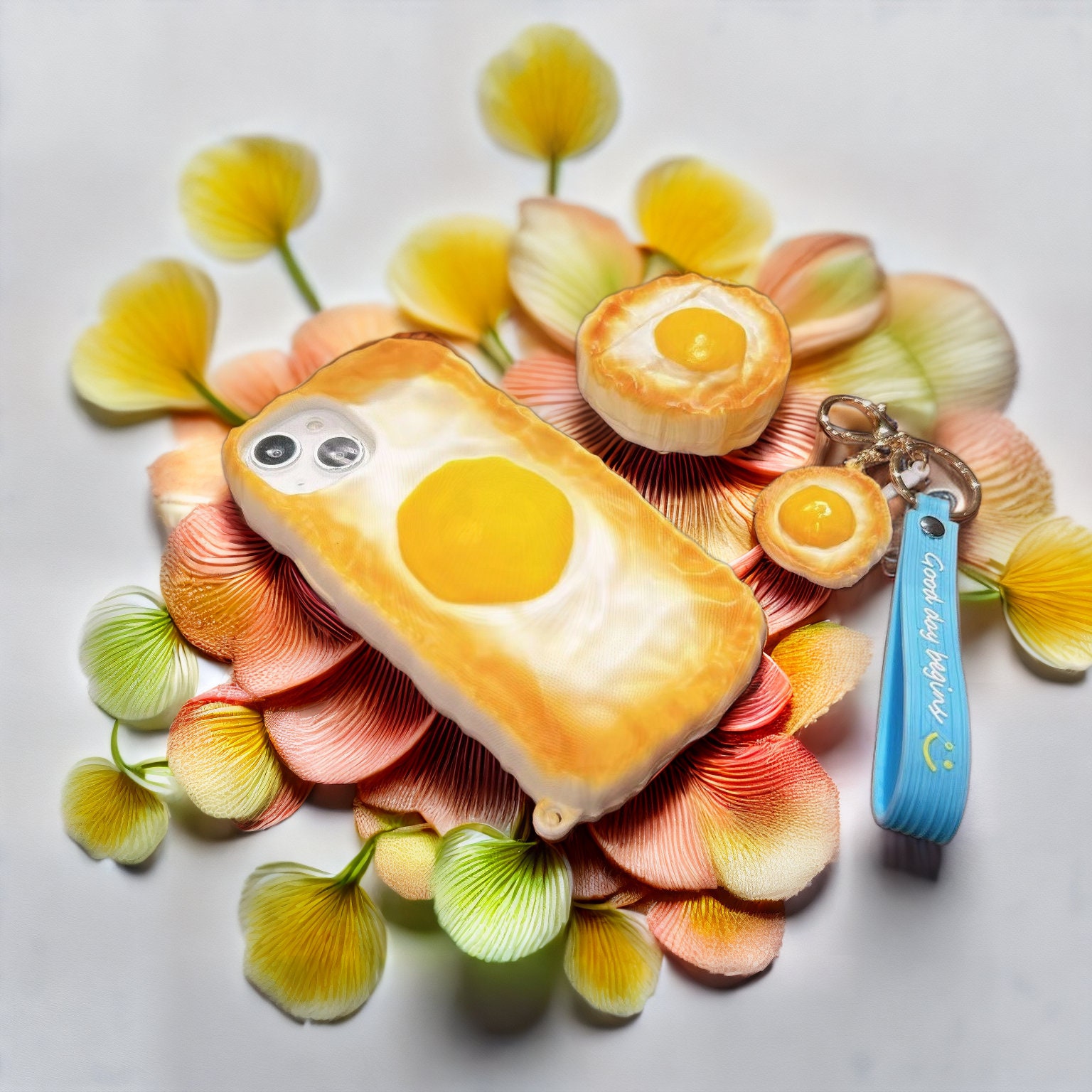 Funny Fried Egg Phone Case, Simulated Omelette Phone Case Cute iPhone ...
