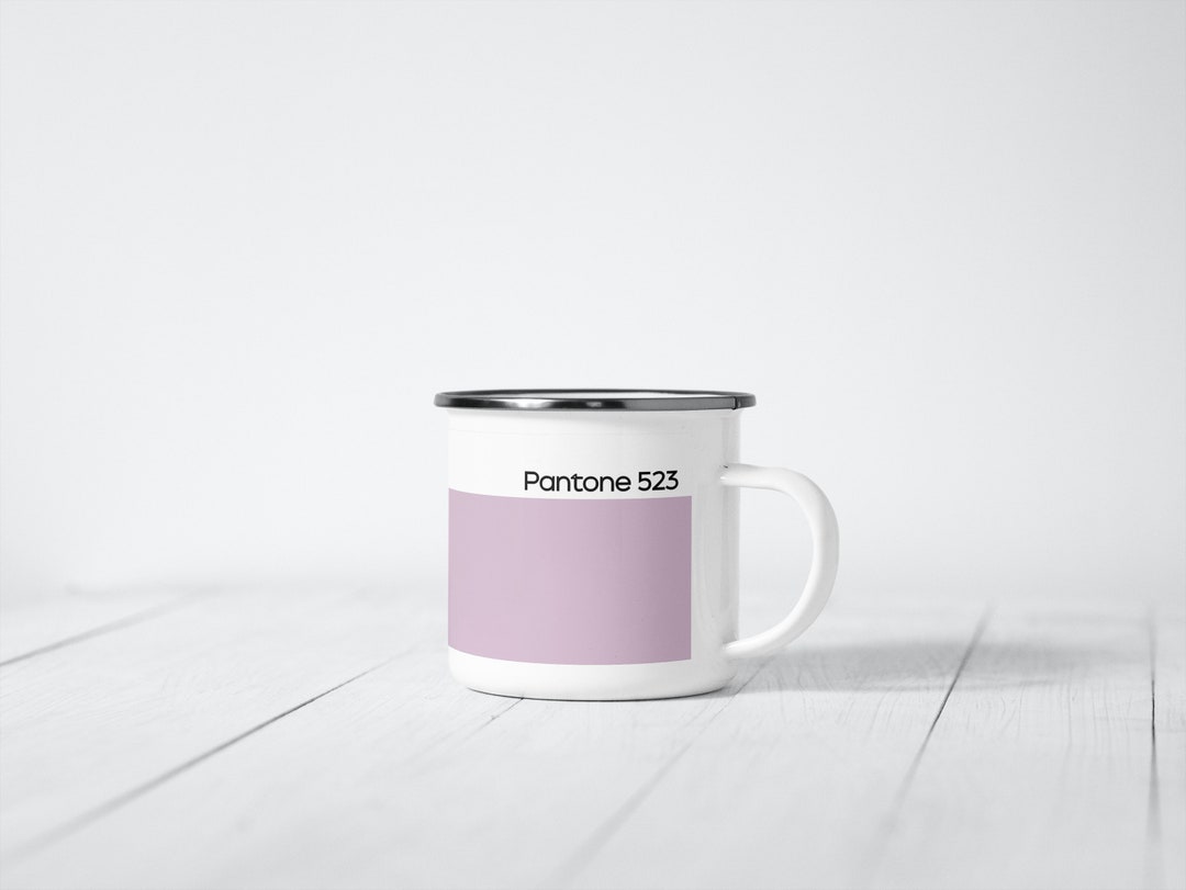 Pantone 523 Enamel Mug 350ml Cup Purple Color Palettes Lilac - Etsy
