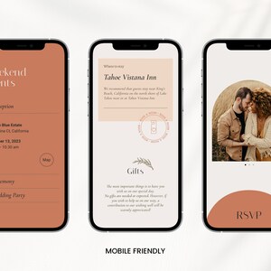 Custom Boho Wedding Website Simple Countdown Clock - Etsy