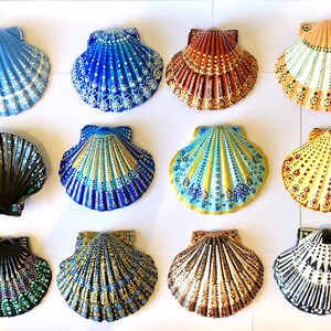 Hand Painted Scallop Shell. - Etsy UK