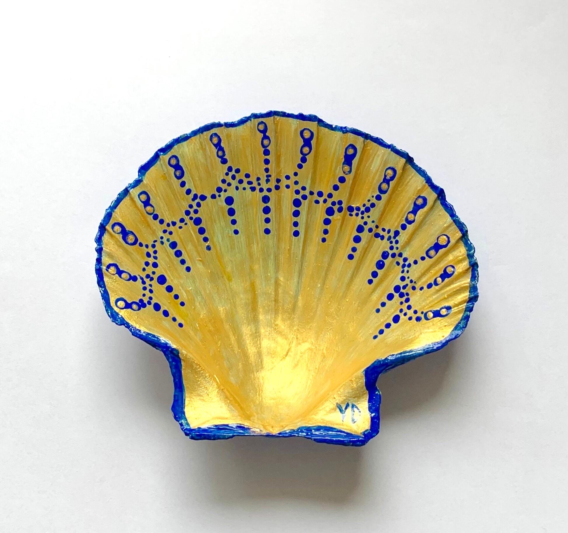Hand Painted Scallop Shell. - Etsy UK