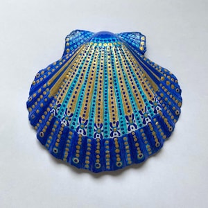 Hand Painted Scallop Shell. - Etsy UK