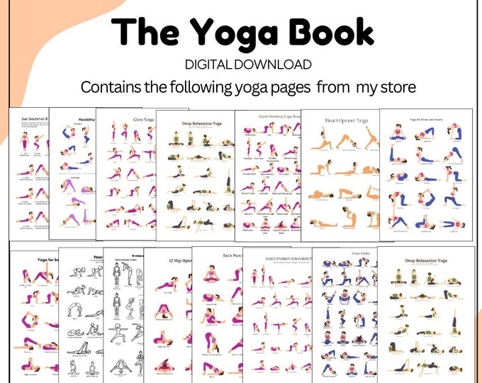 Yoga Book Vintage Yoga 1965 Illustrated Health Book Old Guide Book Yoga ...