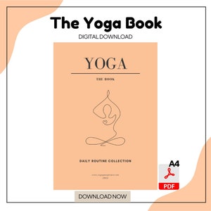 Yoga Routine Collection Book, Yoga Poses Illustrations Coffee Table ...