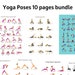 Morning and Evening Yoga Routine 2 Page Bundle, Yoga Poses Printable ...