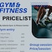 Fitness Pricelist Canva Template, Editable Gym E-flyer (digital) - Etsy
