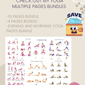 Yoga Art Print / Gift for Yoga Lover / Yoga Pose Illustrations /yoga ...