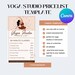 Yoga Studio Price List Template, Canva Yoga Intsructor Price List ...