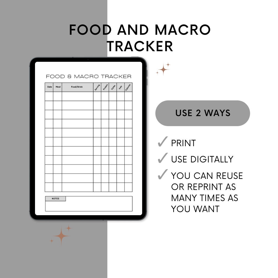 Food and Macro Tracker,calorie Planner for Weightloss Muscle Gain ...