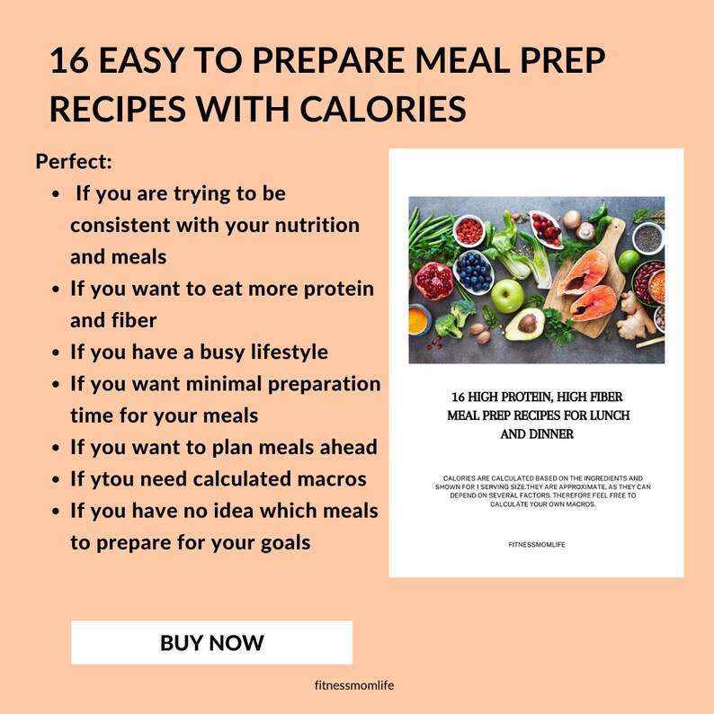 Easy to Make Meals With Calorie Counting, High Protein High Fiber ...
