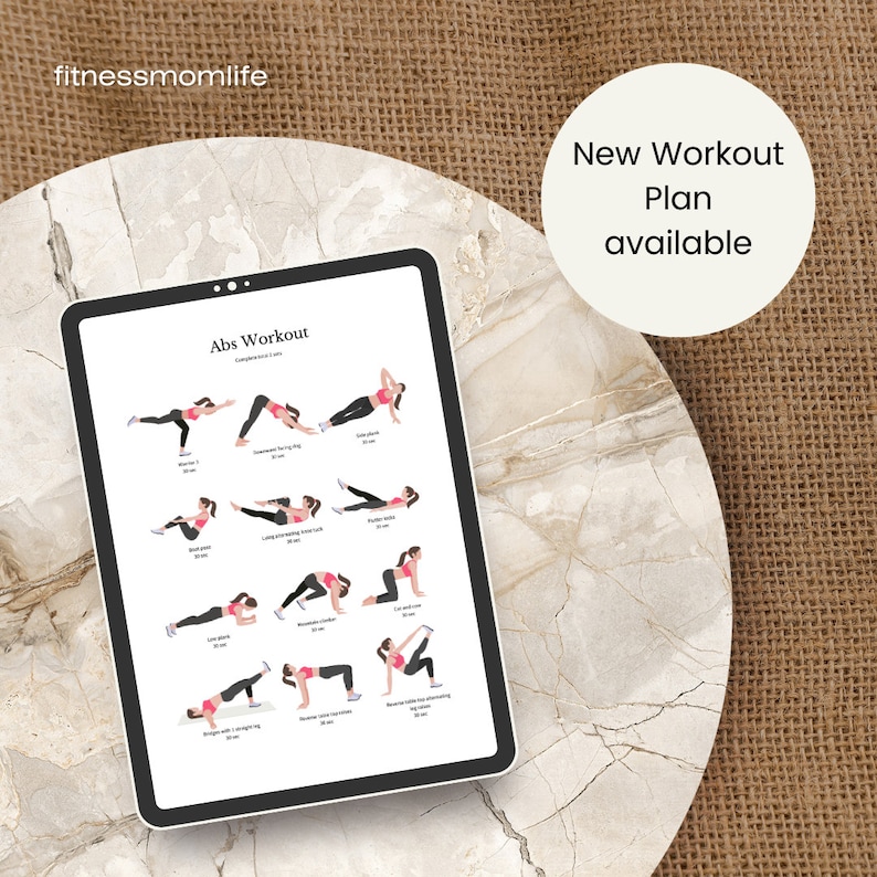 Abs and Core Exercises Printable Pdf, Core Workout, Abs Workout Guide ...