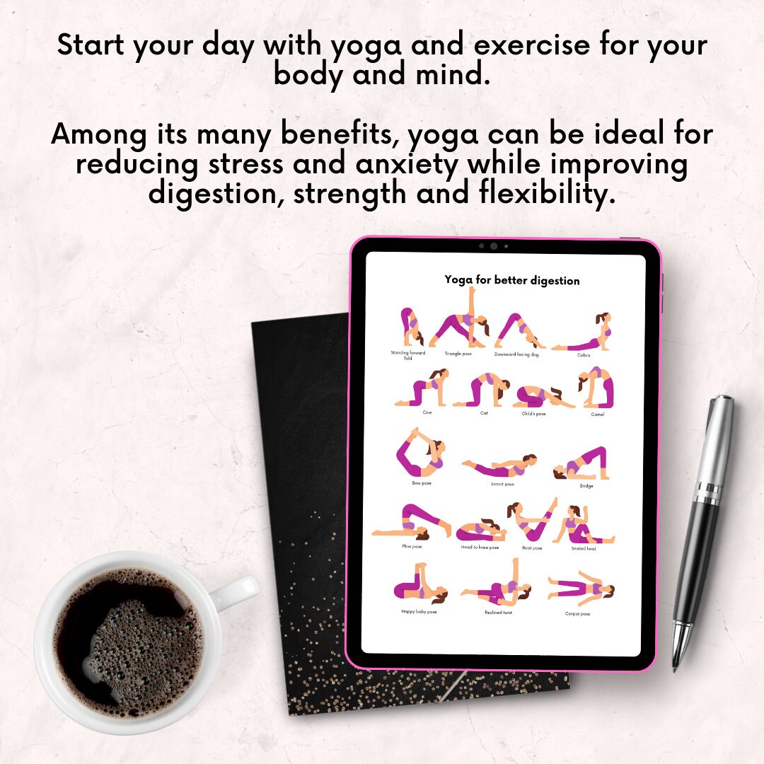 Yoga Poses for Better Digestion Printable,yoga Poses Illustrations ...