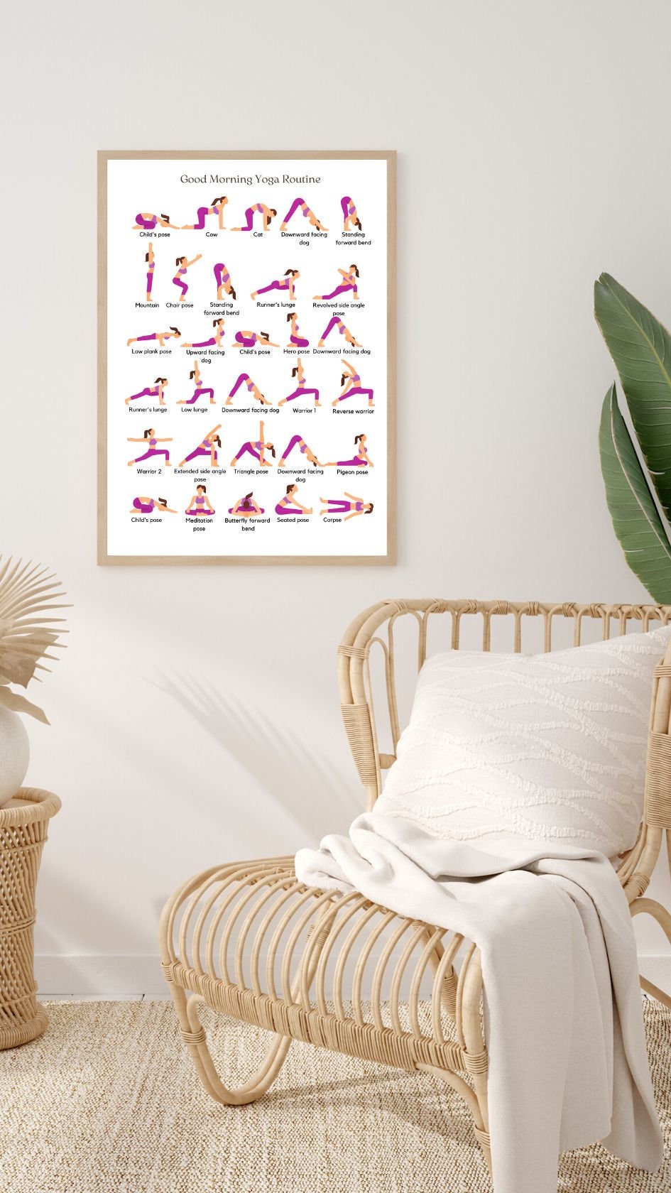 Yoga Poses Bundle 10 Pages Printabledigital Download Yoga - Etsy