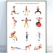 Morning and Evening Yoga Routine 2 Page Bundle, Yoga Poses Printable ...