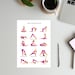 Yoga Poses Bundle 10 Pages Printable,digital Download Yoga Poses ,yoga ...