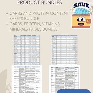 Vitamin List With Food Sources and Daily Value, Nutrient Sheet ...